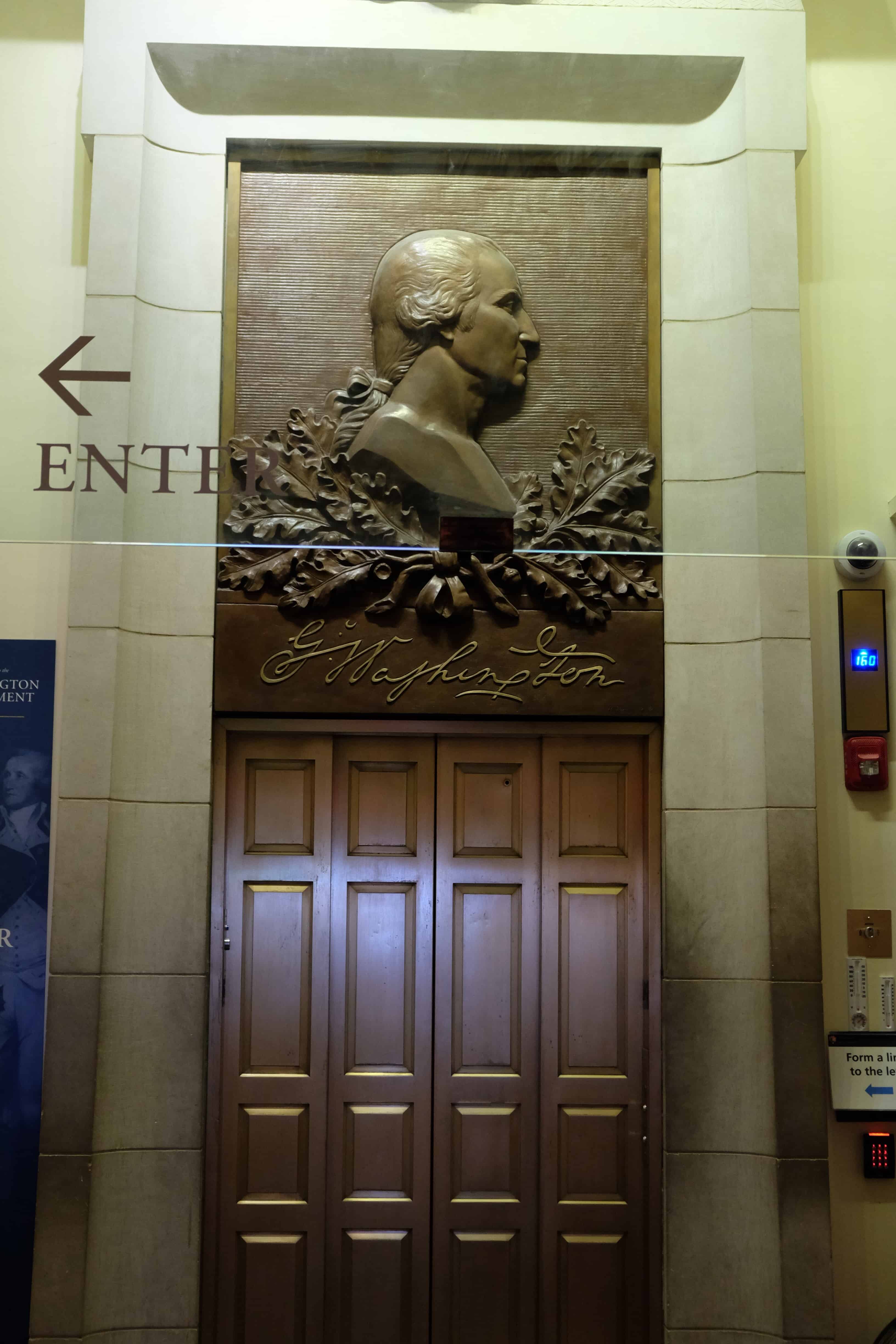 George Washington Monumental Portrait Relief - Robert Shure, Sculptor