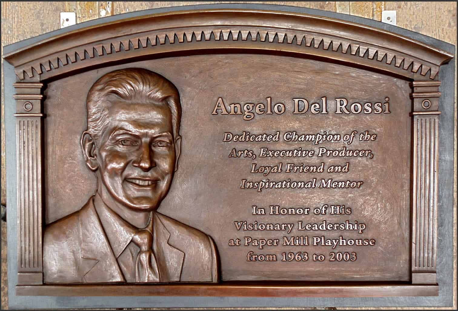 Angelo Del Rossi Plaque - Robert Shure, Sculptor