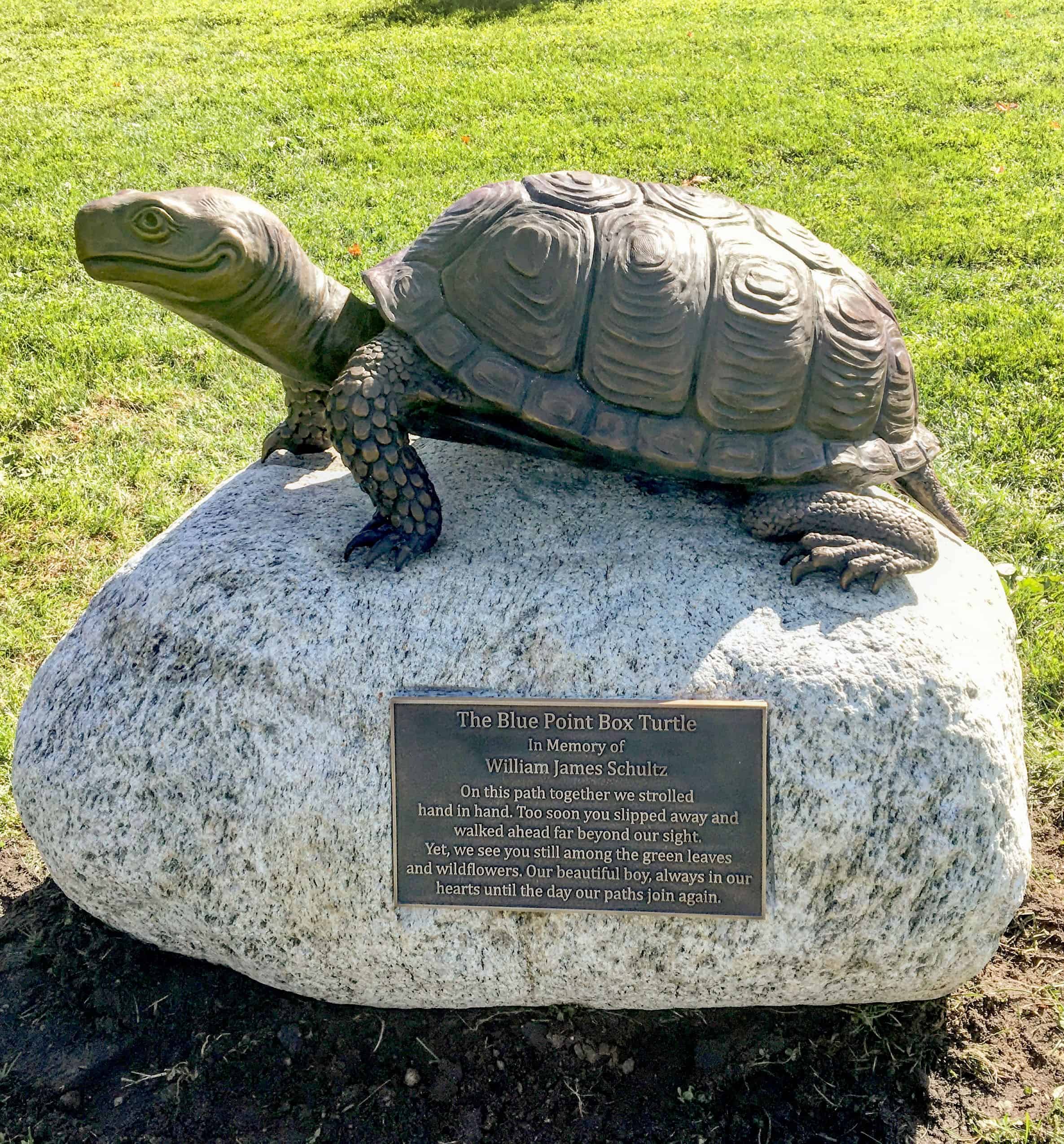 The Blue Point Box Turtle Sculpture and Memorial - Robert Shure, Sculptor