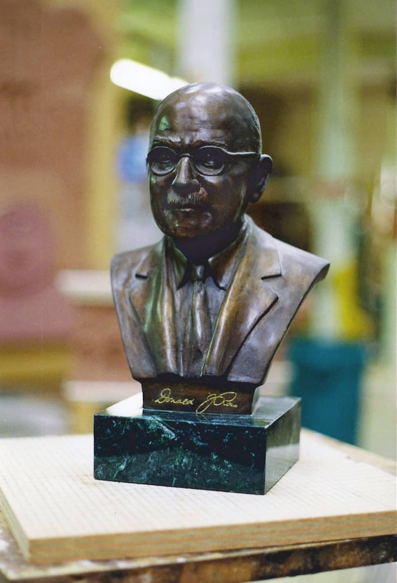 Donald Ross Bust - Robert Shure, Sculptor