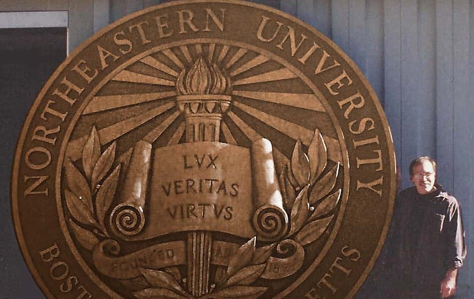 Northeastern University Seal - Robert Shure, Sculptor