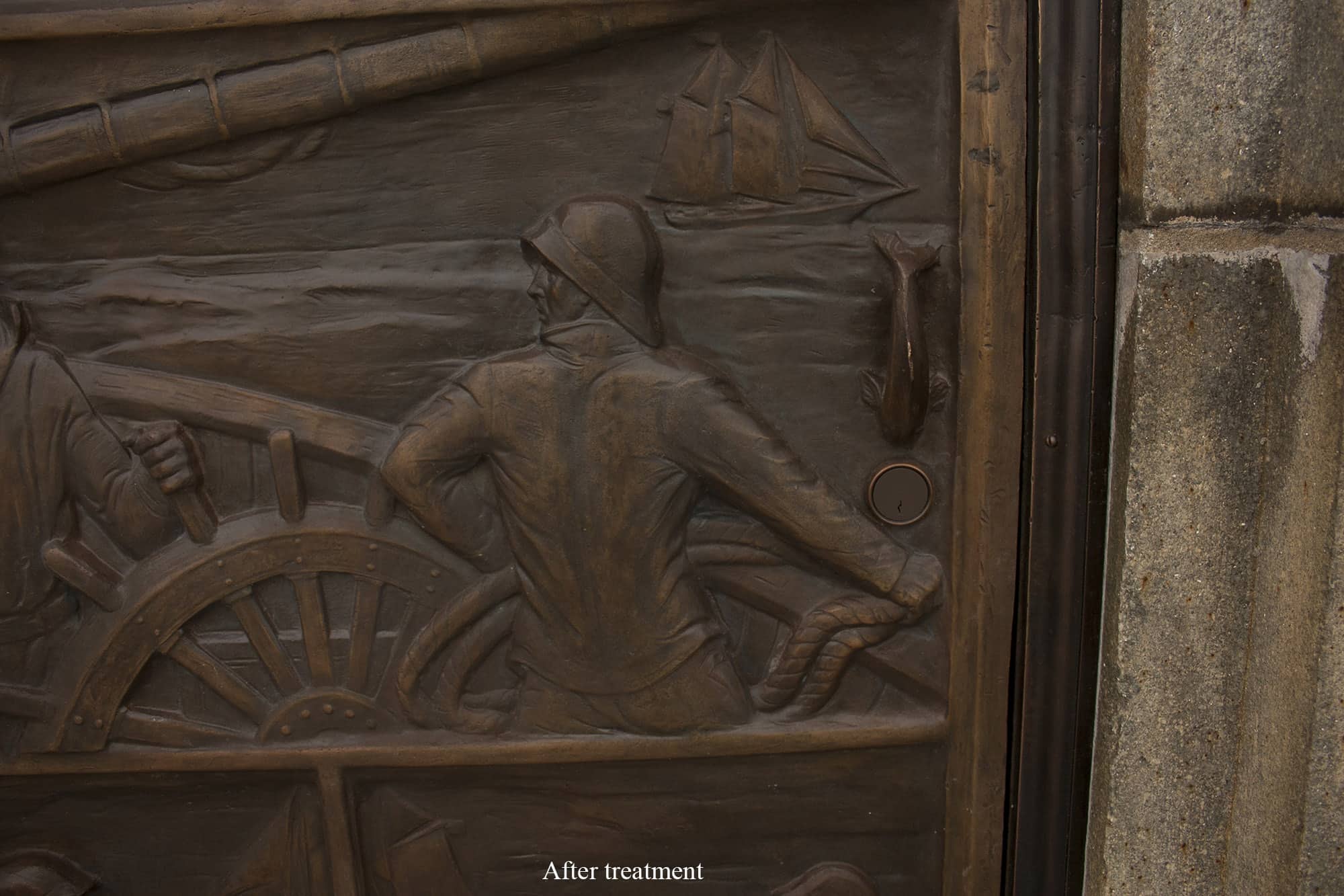A. Piatt Andrew Bridge Bronze Doors Restoration - Robert Shure, Sculptor