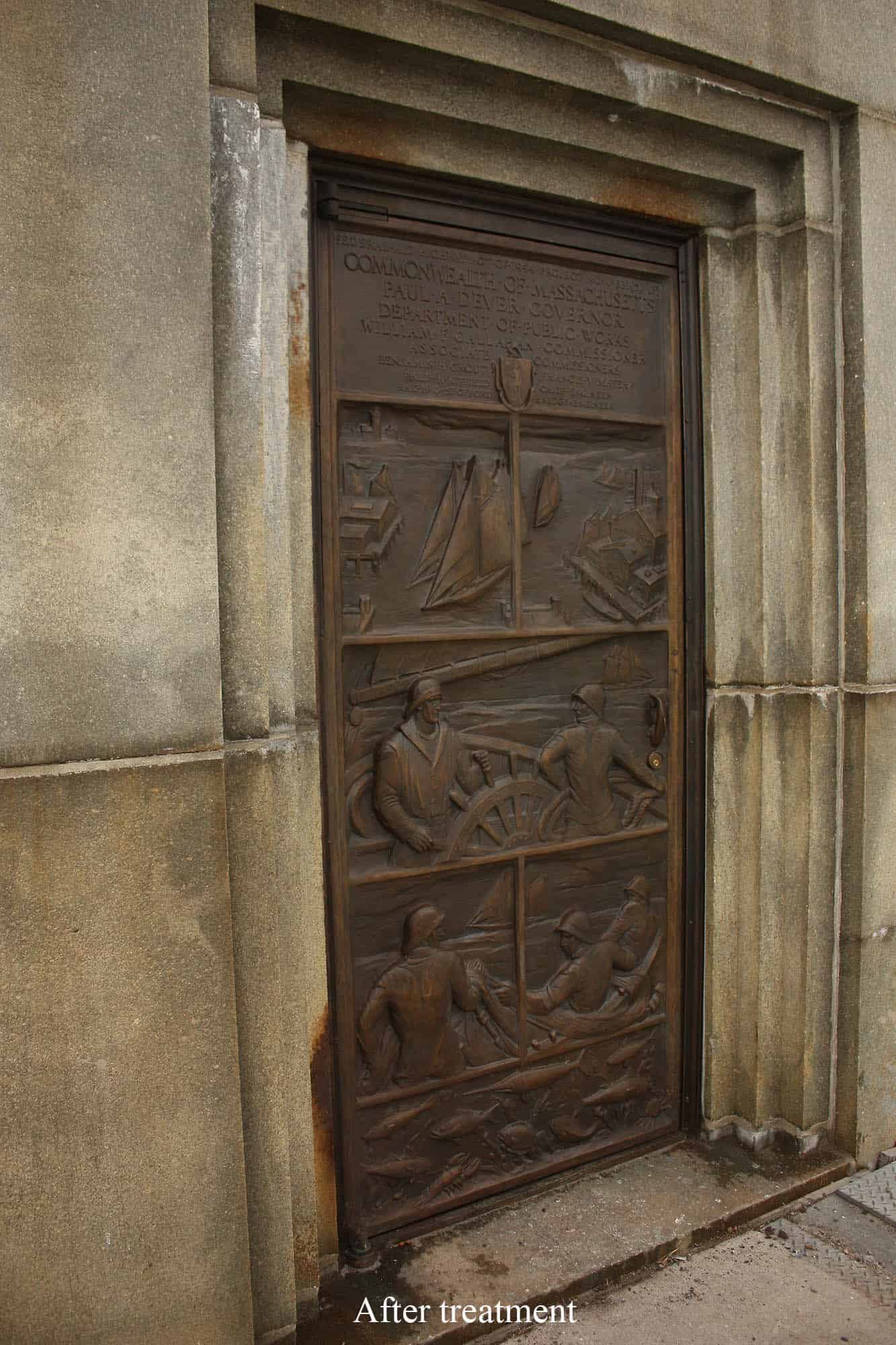 A. Piatt Andrew Bridge Bronze Doors Restoration - Robert Shure, Sculptor