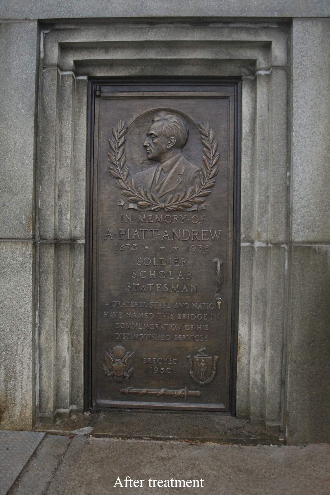 A. Piatt Andrew Bridge Bronze Doors Restoration - Robert Shure, Sculptor