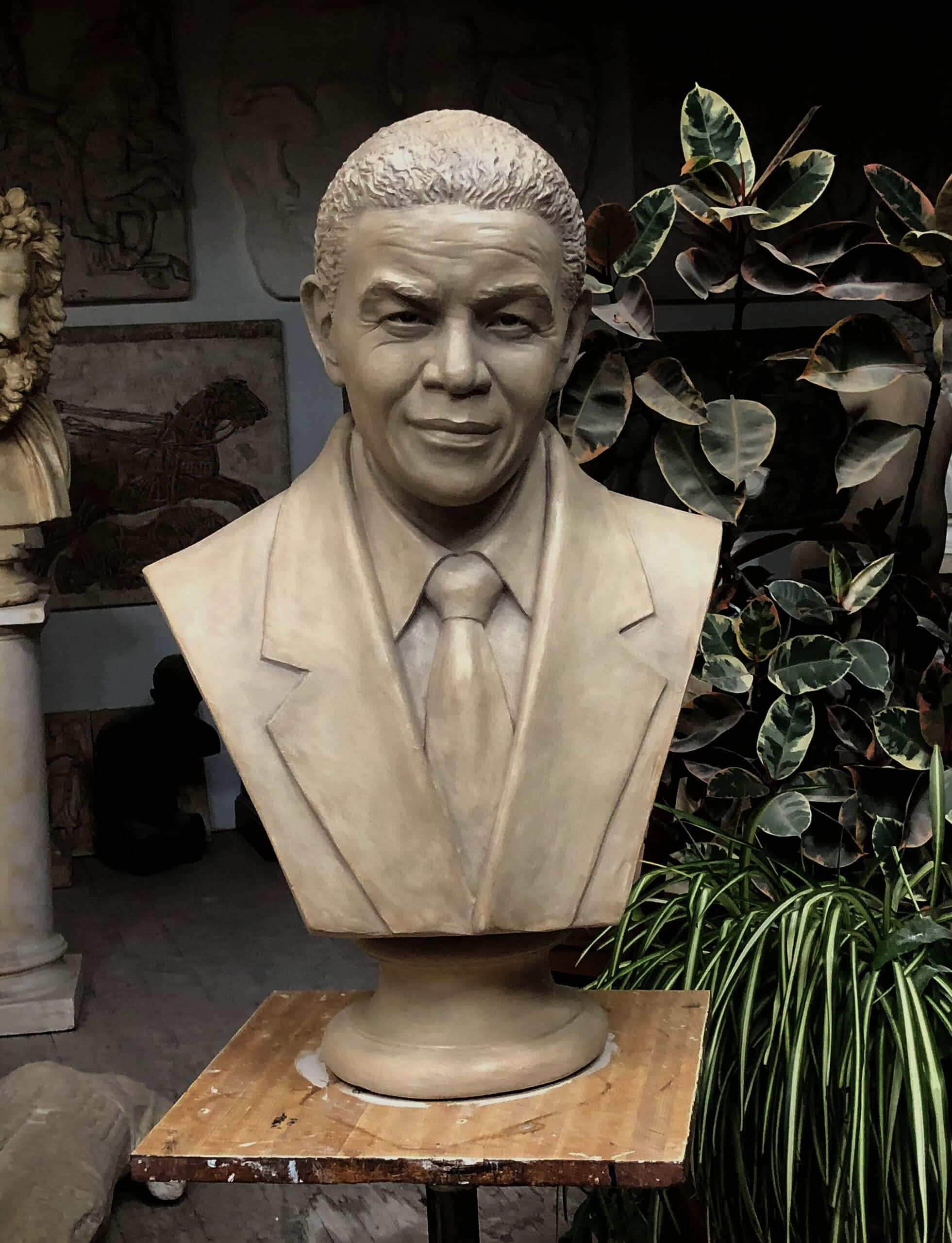 Nelson Mandela Bust - Robert Shure, Sculptor